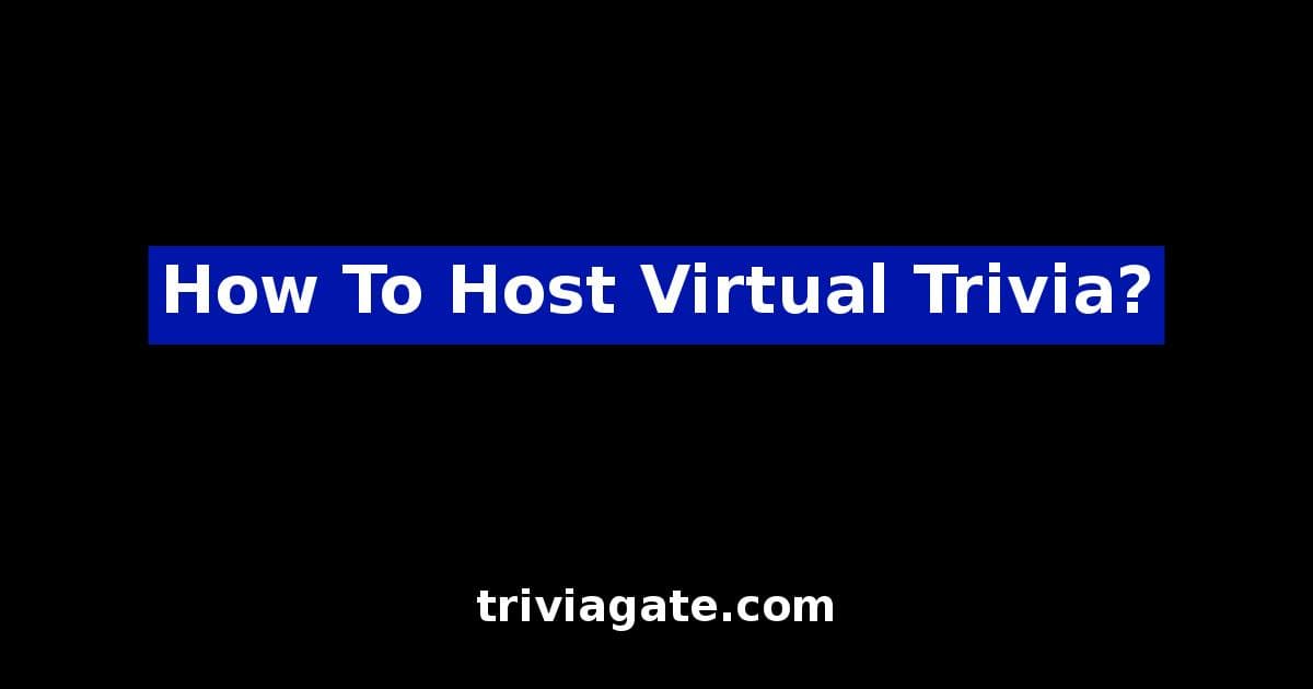 How To Host Virtual Trivia? | Quiz By Trivia Gate